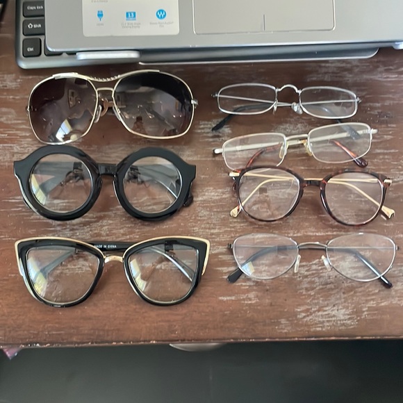 Accessories | Lot Of 7 Glasses 6 Pairs Eyeglasses 1 Pair Sunglasses ...